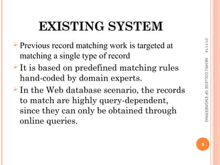 Record matching | PPT