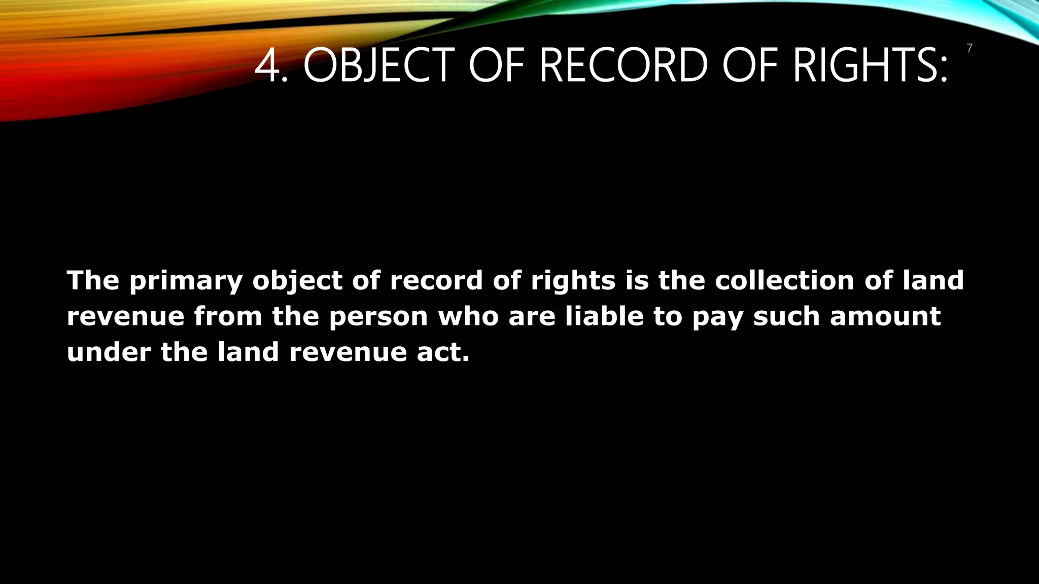 Record of rights | PPTX