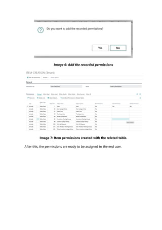 Record Permissions (Microsoft Dynamics 365 Business Central-W1 23) by Nelson Bape | PDF