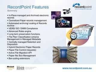 RecordPoint Overview | PDF