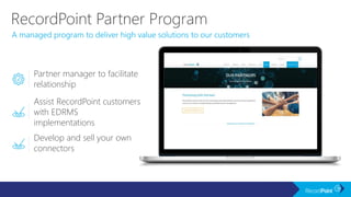 RecordPoint Records365 vNext Launch | PPT