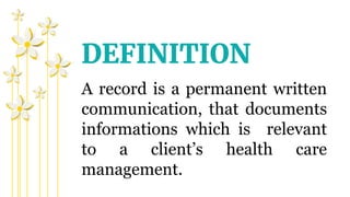 Record and Report | PPTX