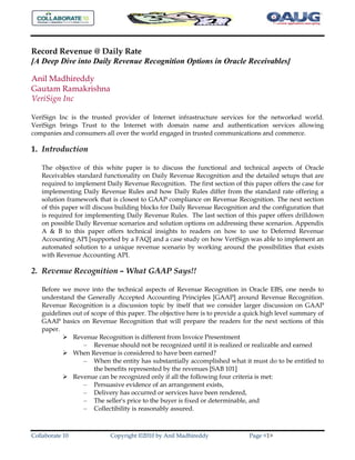 Record Revenue @ Daily Rate [White Paper] | PDF