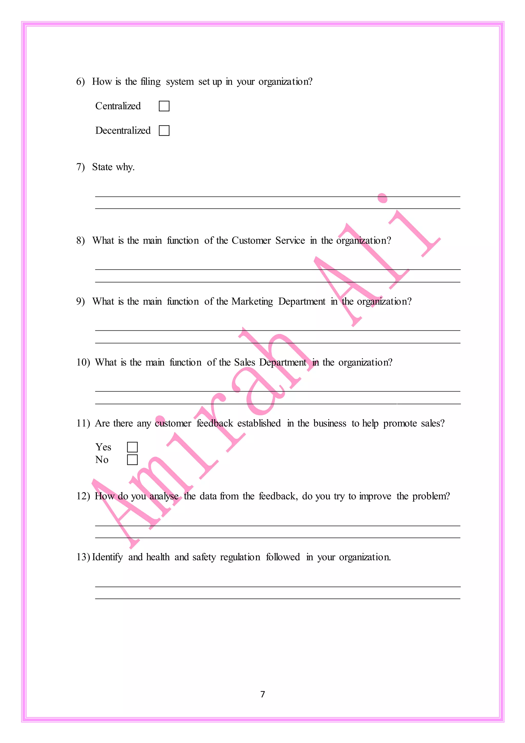 Office Administration SBA | DOCX