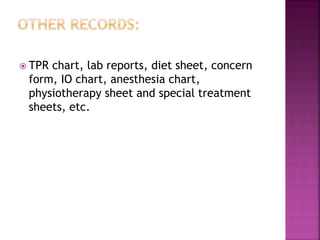 Records and reports | PPTX