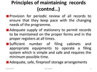 RECORDS & REPORTS | PPTX