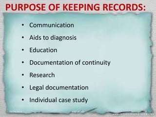 RECORDS & REPORTS | PPTX