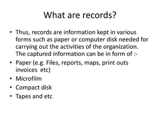 INTRODUCTION TO RECORDS | PPTX