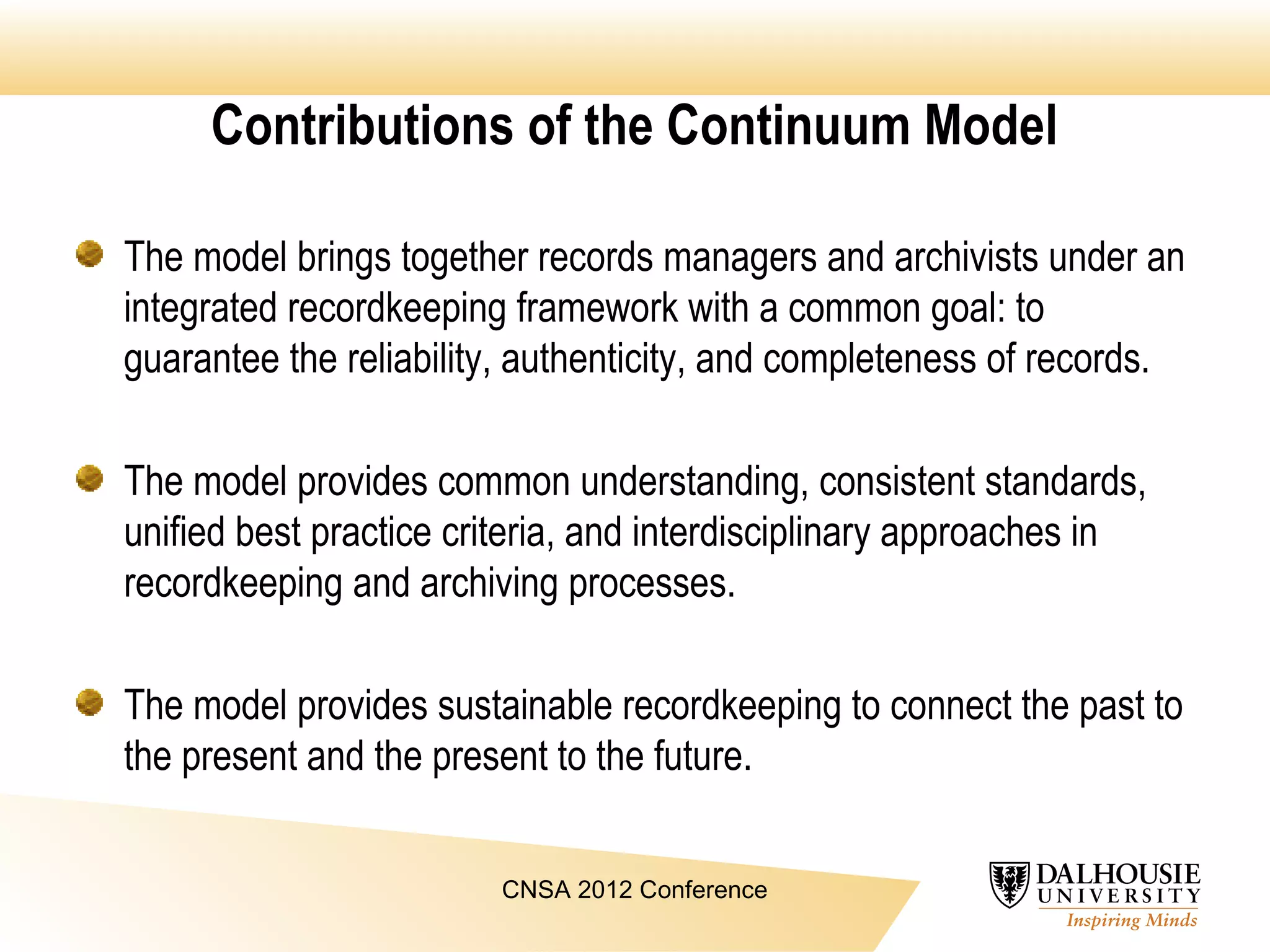 Records Continuum Model | PPT