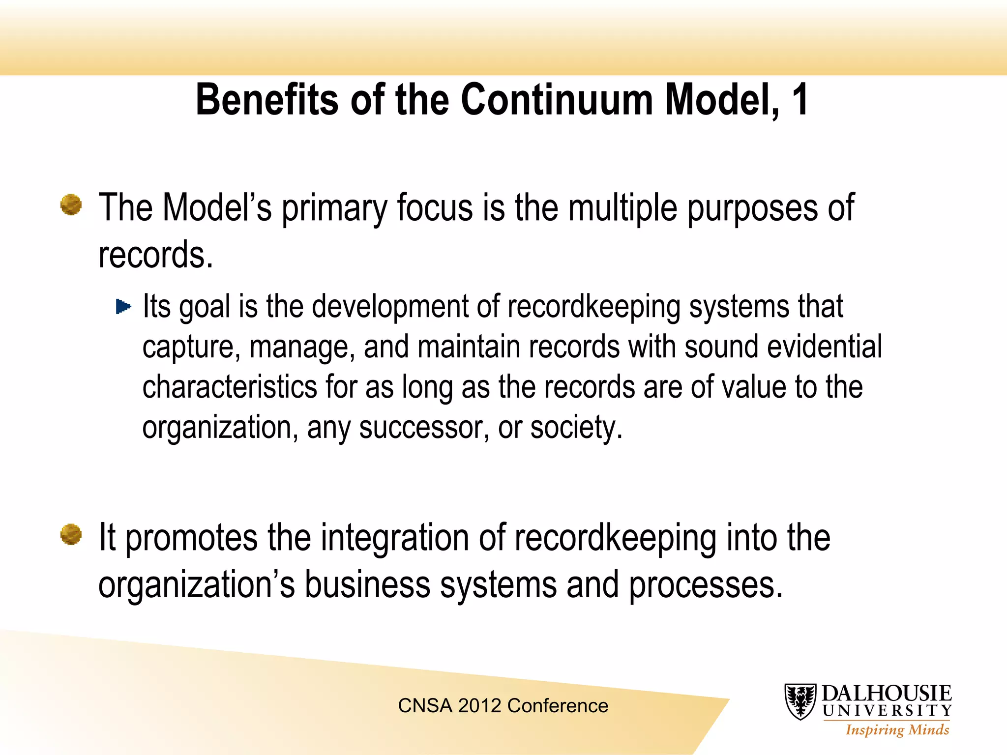 Records Continuum Model | PPT