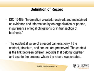 Records Continuum Model | PPT