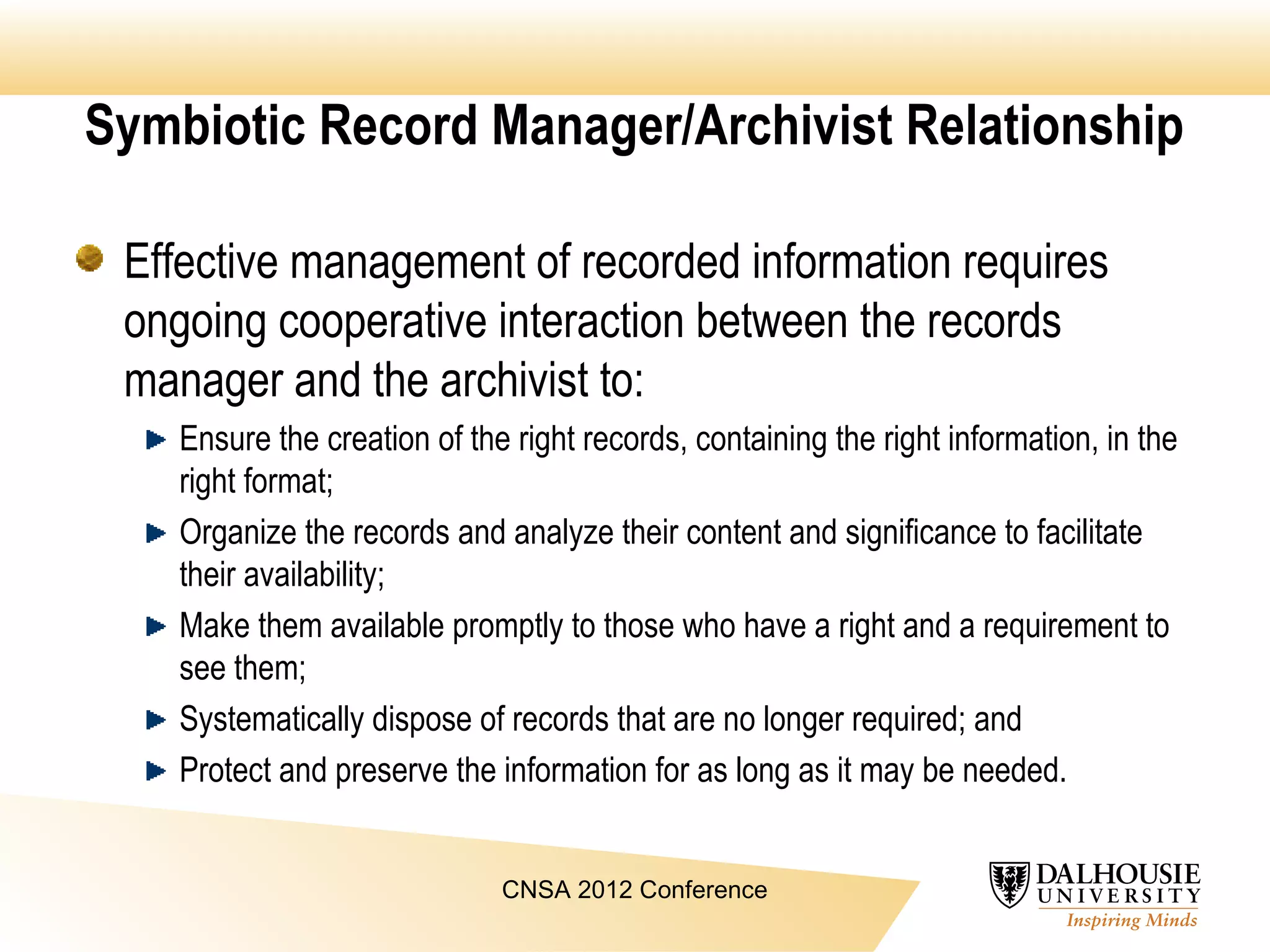 Records Continuum Model | PPT