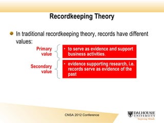 Records continuum model | PPT