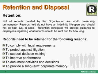 Records Creation And Maintenance | PPS