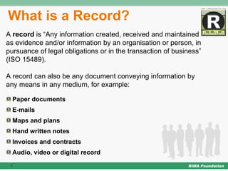 Records Creation And Maintenance | PPS