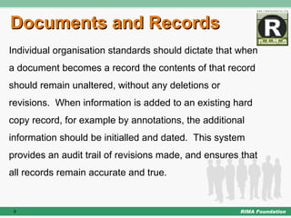 Records Creation And Maintenance | PPS