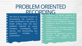 Records In Group Work - introduction and types | PPT