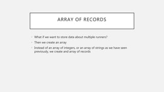 Records in Python | PPTX | Databases | Computer Software and Applications