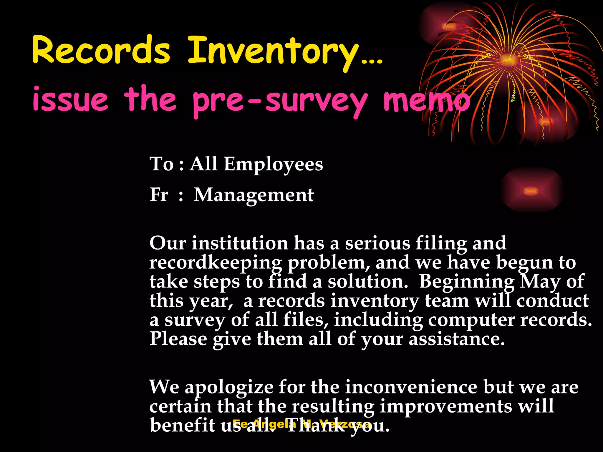 Records Inventory And Appraisal | PPS