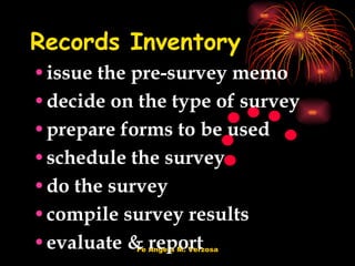 Records Inventory And Appraisal | PPS