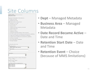 SharePoint Records Management - Office 365 | PDF