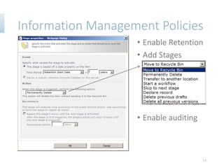 SharePoint Records Management - Office 365 | PDF