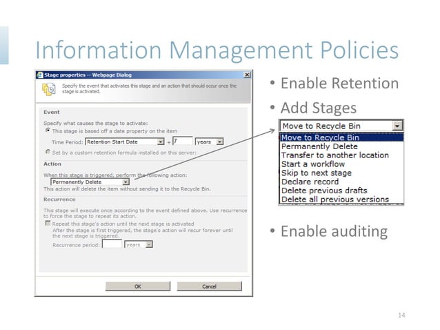 SharePoint Records Management - Office 365 | PDF | Desktop Publishing ...