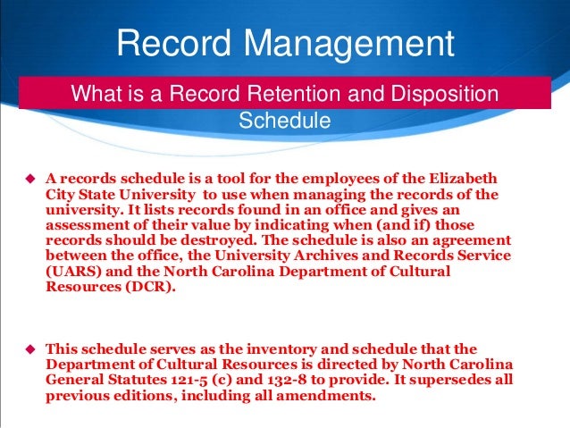 Records Management