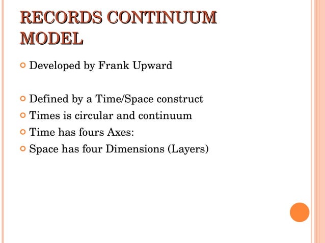 Records Management Models | PPT | Databases | Computer Software and ...
