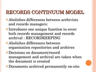 Records Management Models | PPT