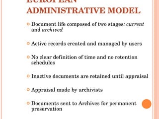 Records Management Models | PPT
