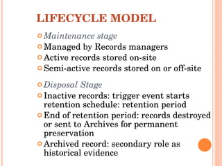 Records Management Models | PPT