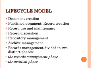 Records Management Models | PPT