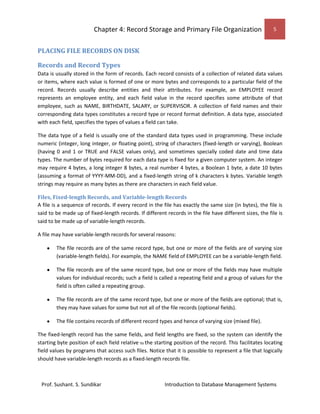Record storage and primary file organization | DOCX
