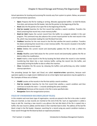 Record storage and primary file organization | DOCX