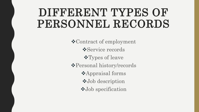 Maintenance of Records | PPTX | Business | Business and Finance