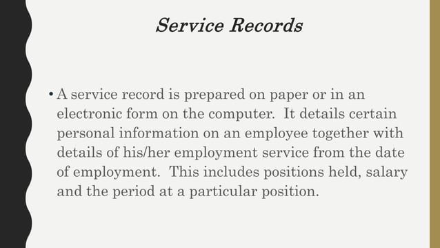 Maintenance of Records | PPTX | Business | Business and Finance