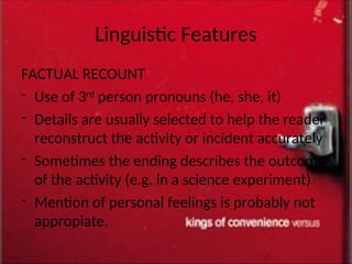 Recount text wwwwwsaweqeqwwqwqdddddsds.ppt