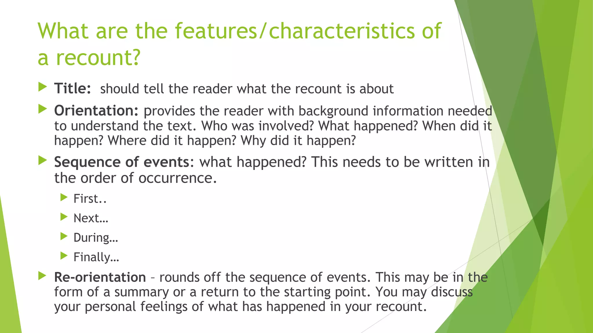 Recount 2l98xyr | PPT