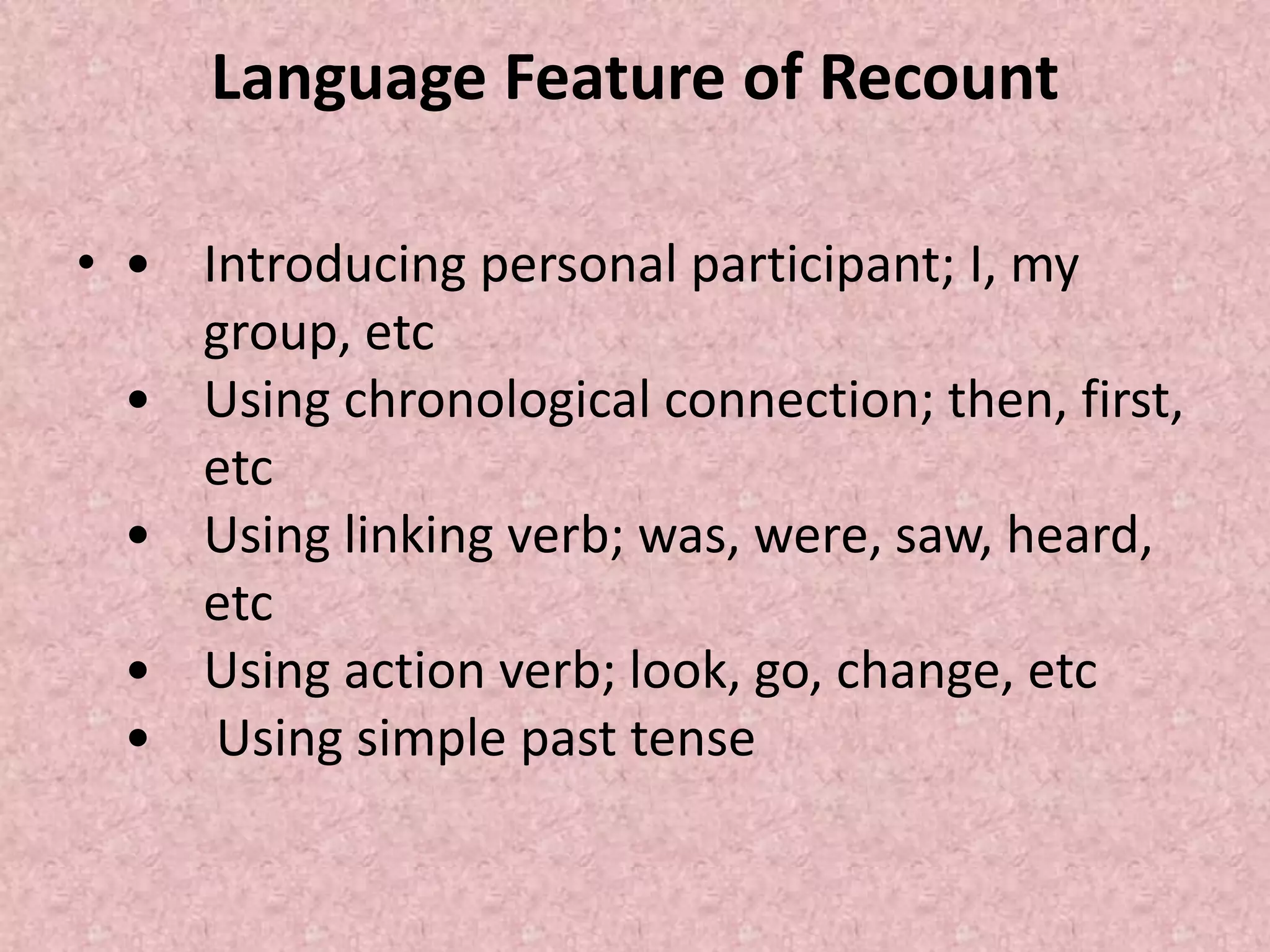 Recount text | PPTX