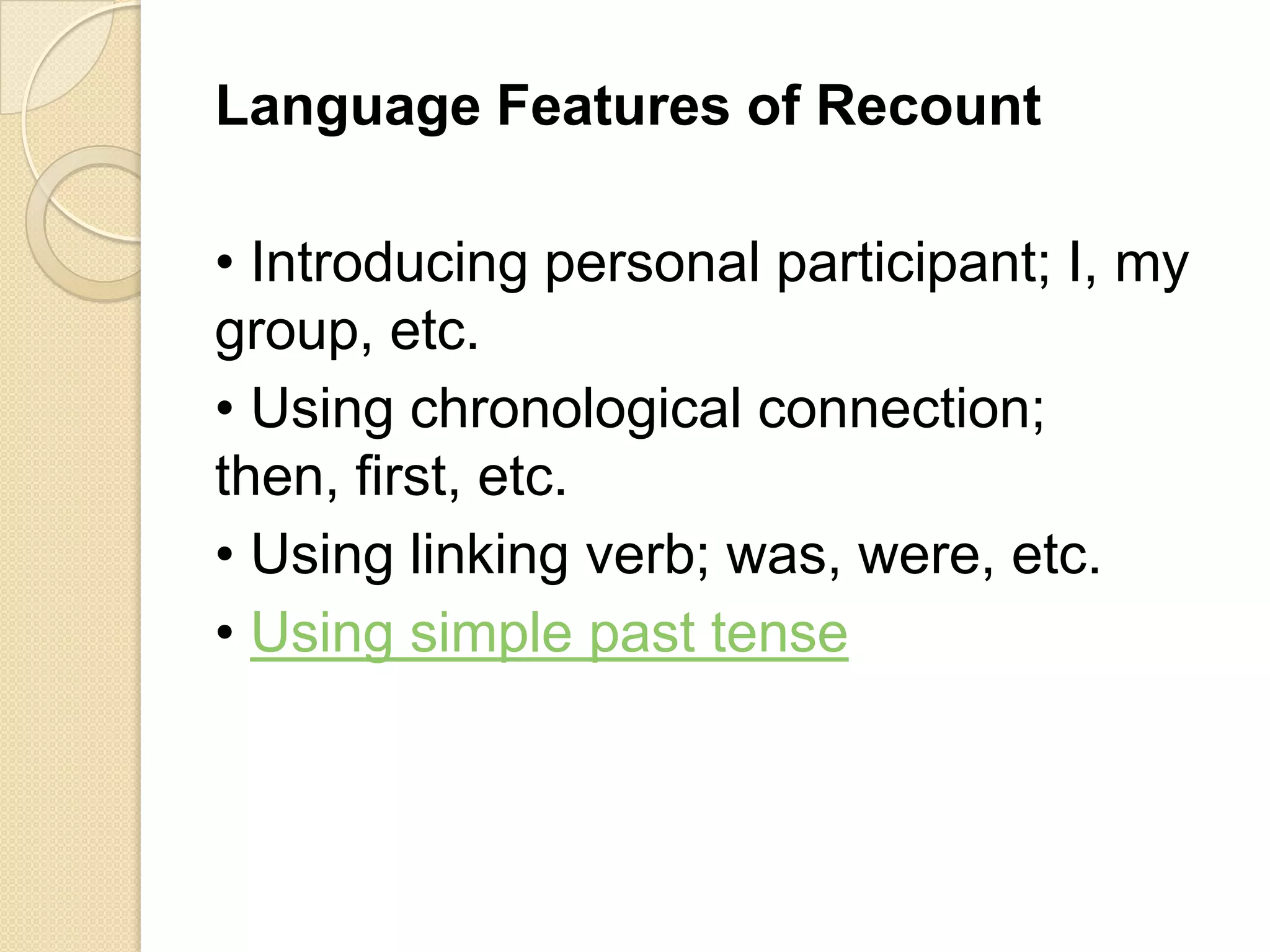 Recount text | PPTX