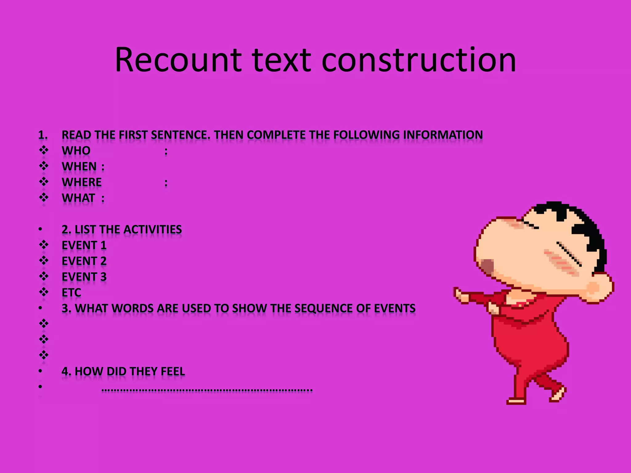 Recount text | PPTX
