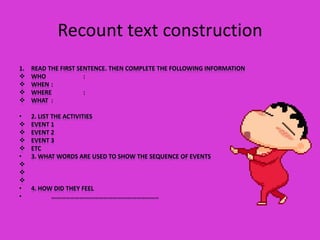 Recount text | PPTX