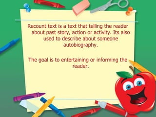 Recount text | PPTX