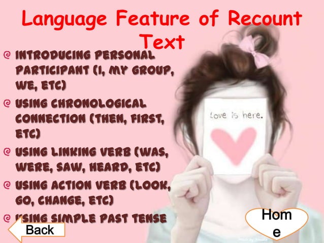 Lets Learn Recount text | PPT