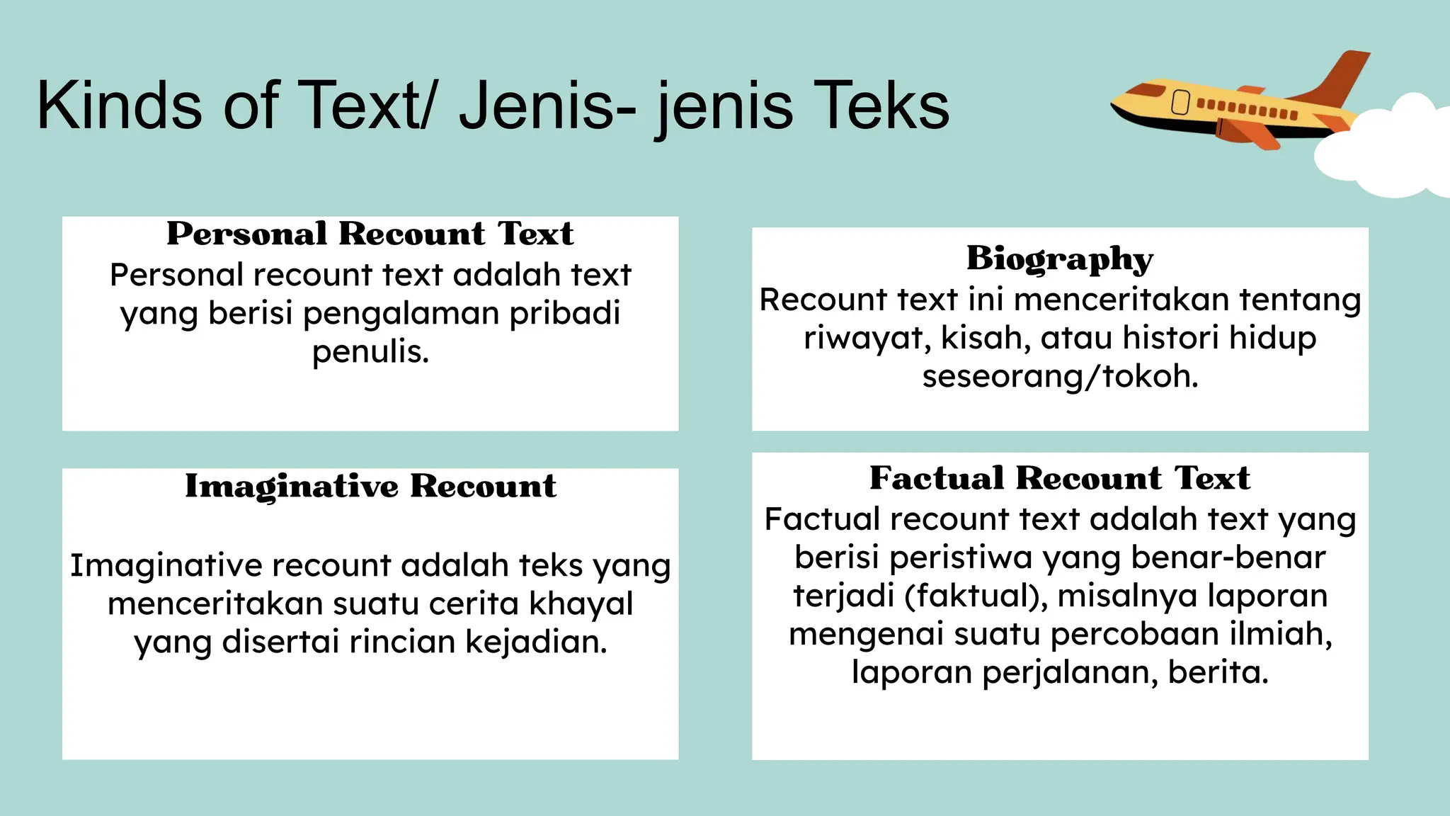 "Recount Text" material for 8th grade students | PPTX