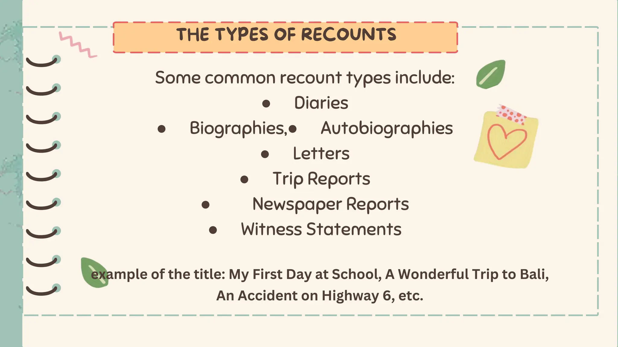 recount text explanation for x grade vocational high school student.ppt ...