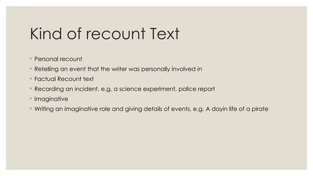 Recount text.pptx kelas x smk discraibing | PPTX