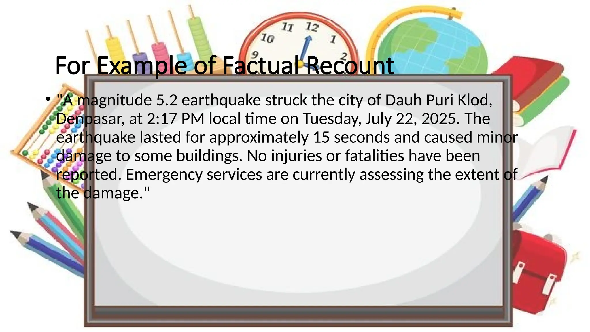 Apa itu recount text? Seperti apa contohnya? Yuk, kita pelajari tentang ...