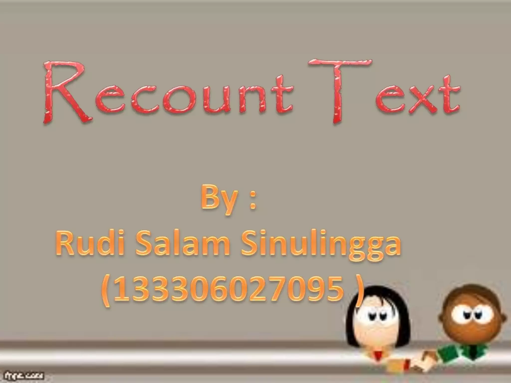 Recount text for micro teaching | PPTX